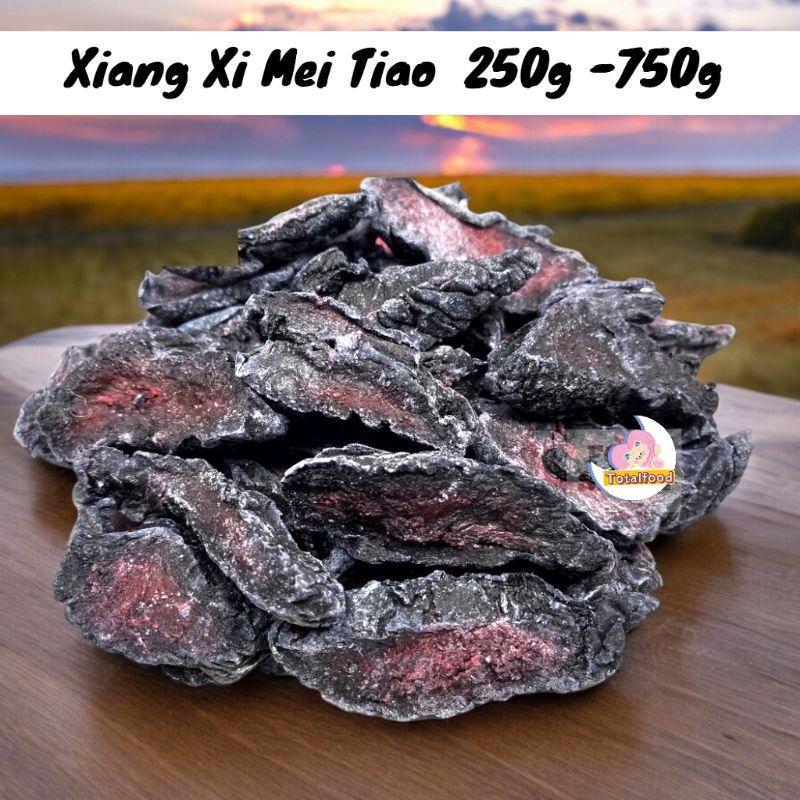 250g /500g /750g Asam Xiang Xi Mei Tiao Plum Hitam kering masam manis | Shopee Malaysia