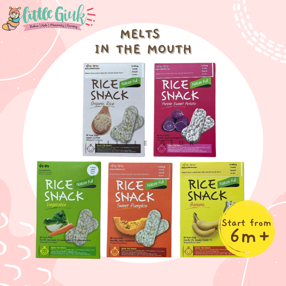 Kidzan Momzan Organic Rice Snack 22g for 6m+ | Shopee Malaysia