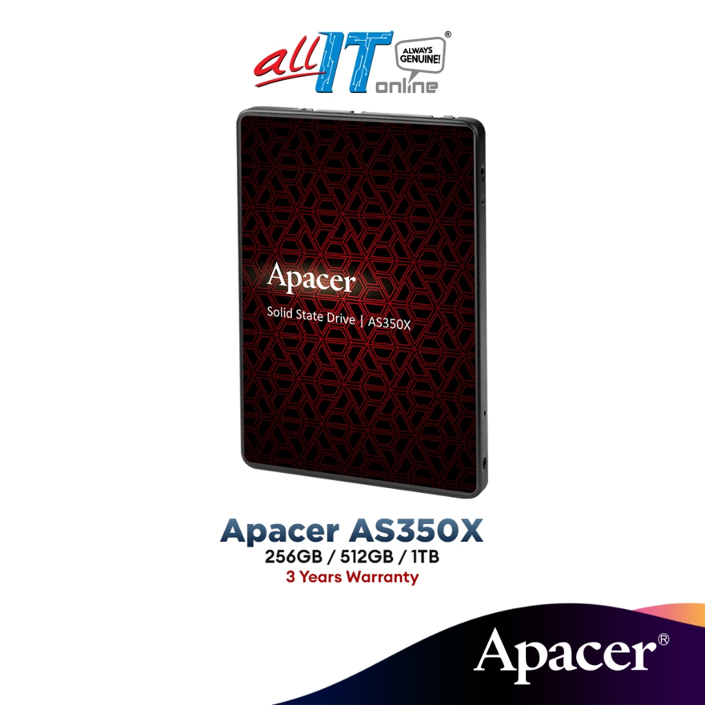 Apacer AS350X 2.5" SATA 6Gb/s Internal Solid State Drive SSD (256GB ...