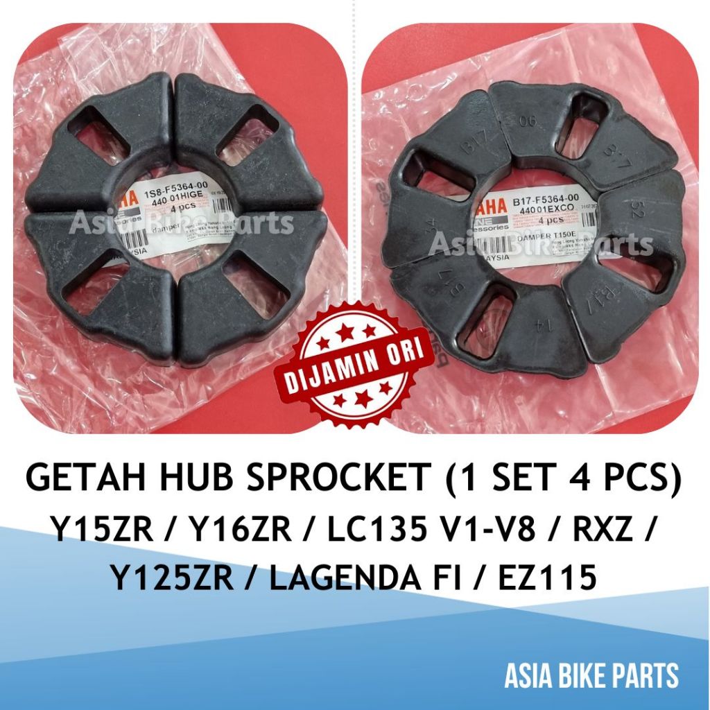 Yamaha Original Y15ZR Y16ZR Y125ZR LC135 V1-V8 Lagenda FI Hub Rubber ...