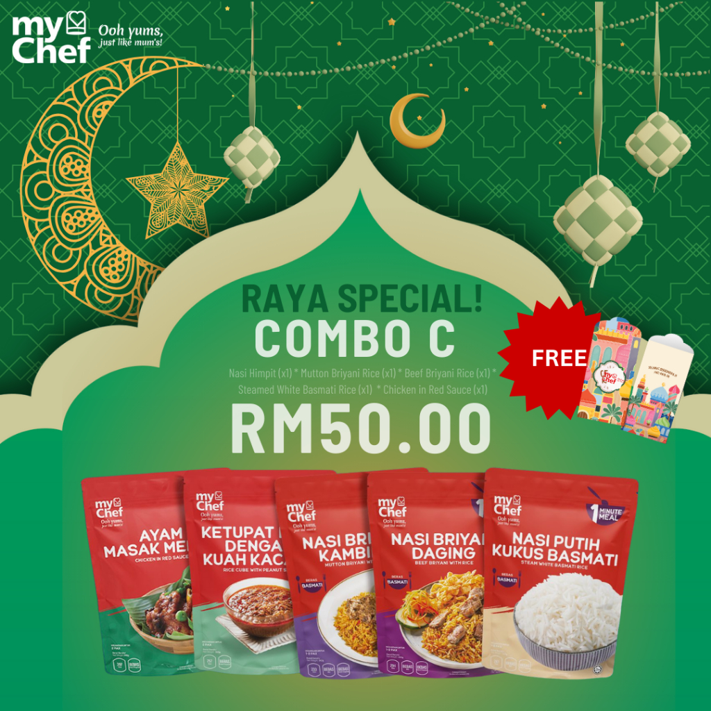 RAYA SPECIAL! Combo C | Makanan Ready To Eat | Healthy No MSG Food ...