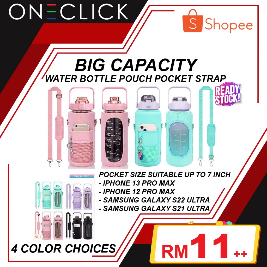 Drinking Bottle Cover Pouch With Hand Strap Cute Water Bottle Cover beg ...