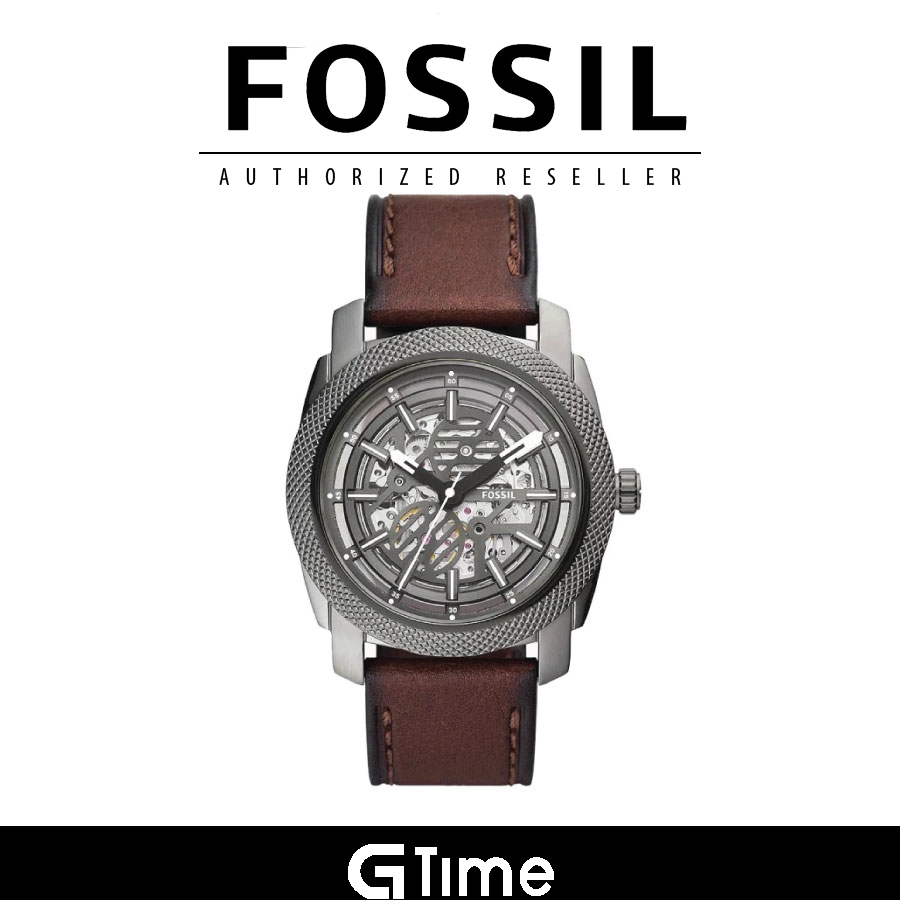 [Official Warranty] Fossil ME3254 Men's Machine Automatic Brown ...