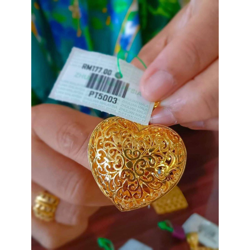 🔥🔥LOKET LOVE BUAH RANTAI LOVE LOKET LOVE EMAS ZHULIAN EMAS SADUR ...