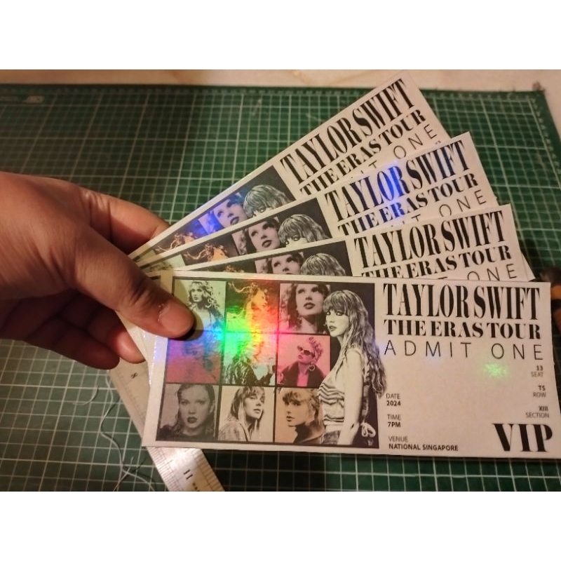 Holographic mockup ticket Taylor Swift | Shopee Malaysia