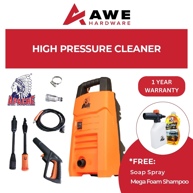Apache water jet high pressure Cleaner Jet Spray Washer HM3709K1 100Bar ...
