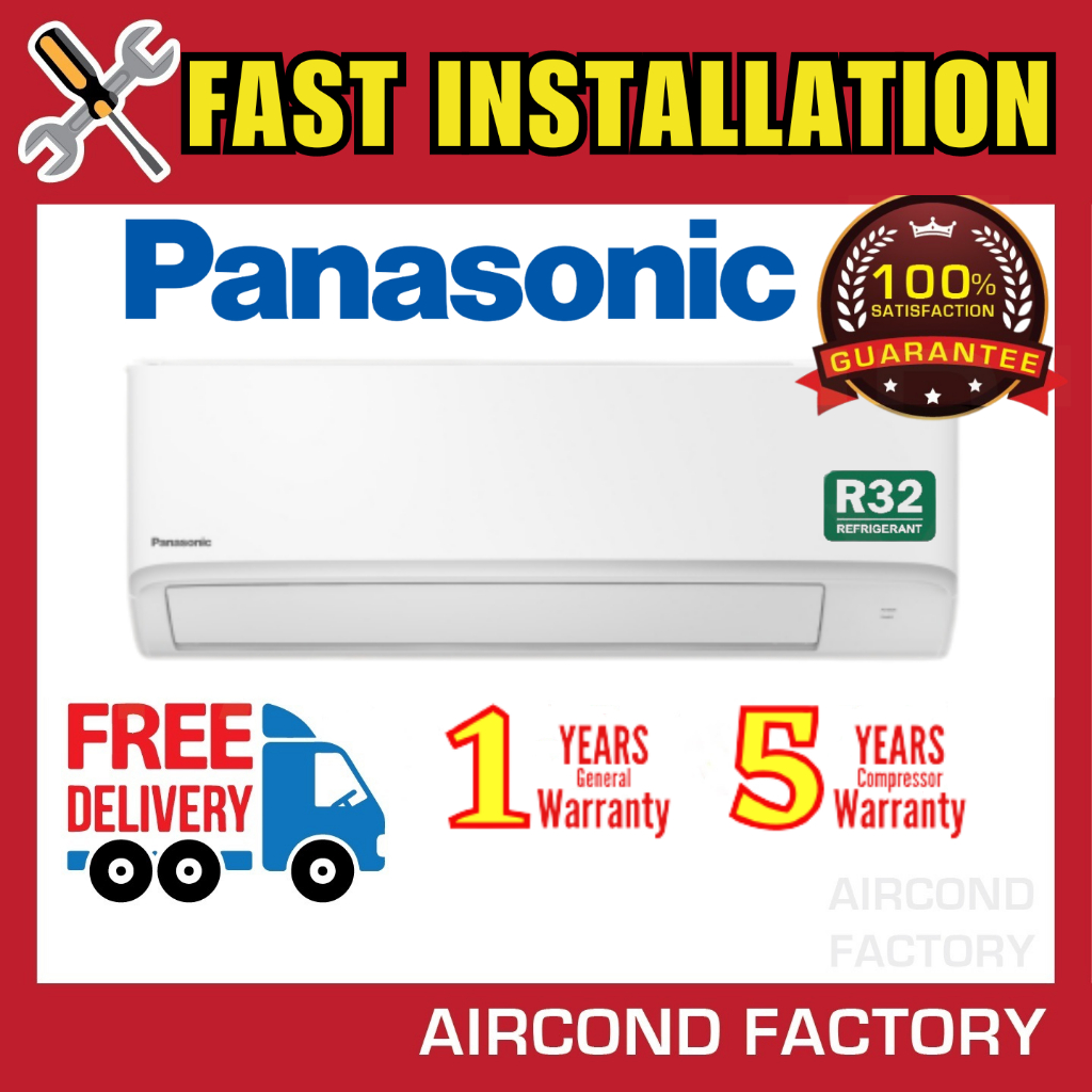 PANASONIC R32 Non Inverter 1.0HP 1.5HP 2.0HP 2.5HP Air Conditioner ...