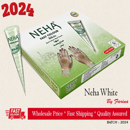 Neha Henna White Box Inai Lukis Inai Putih kotak | Shopee Malaysia