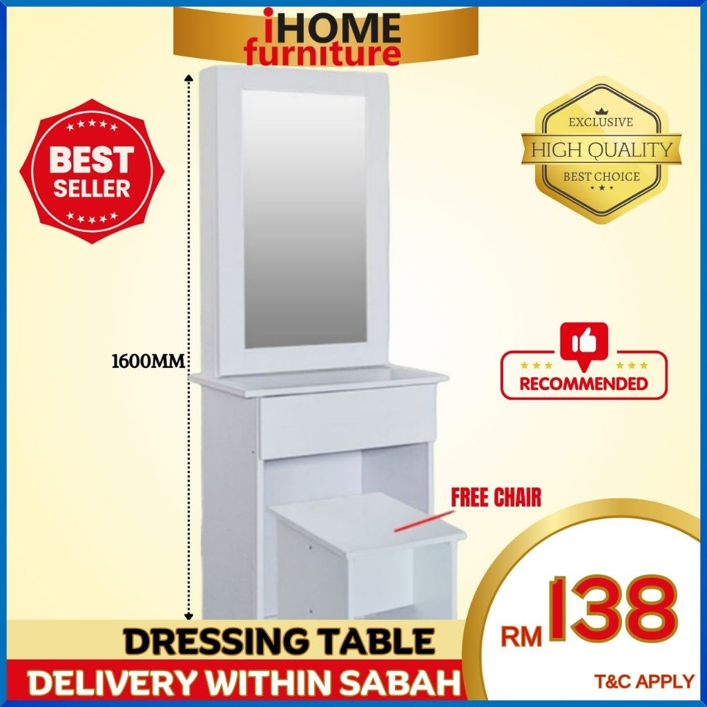 iHOME FURNITURE SABAH 🔥READY STOCK🔥 Dressing Table with Mirror and ...