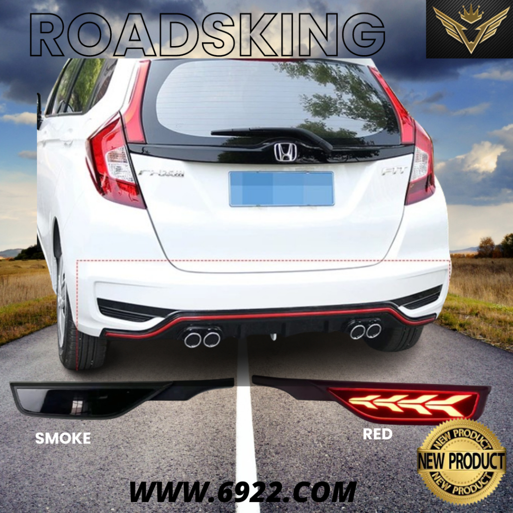 HONDA JAZZ FIT 2017~ 2021 JDM GK5 RUNNING SIGNAL REAR BUMPER REFLECTOR ...