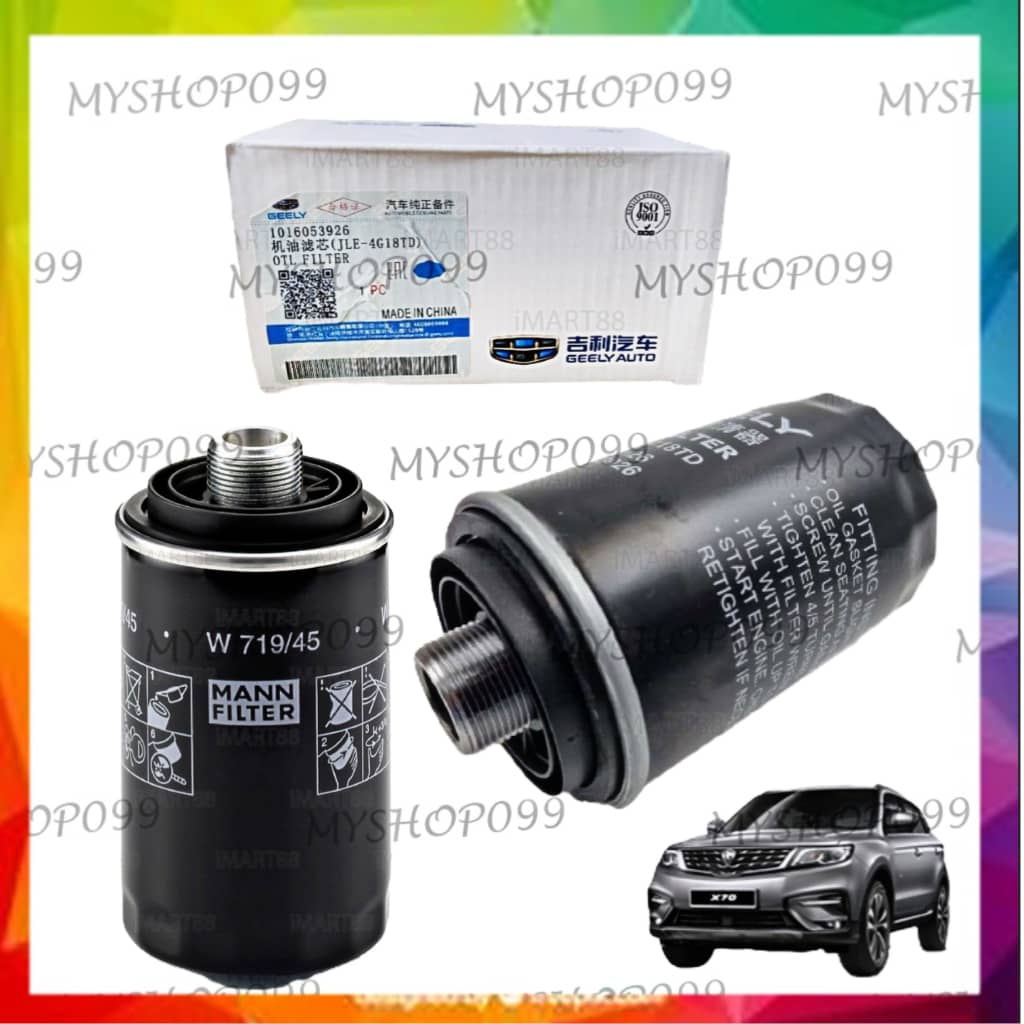 PROTON X70 OIL FILTER Penapis Minyak Engine Enjin Geely 1016053926 ...