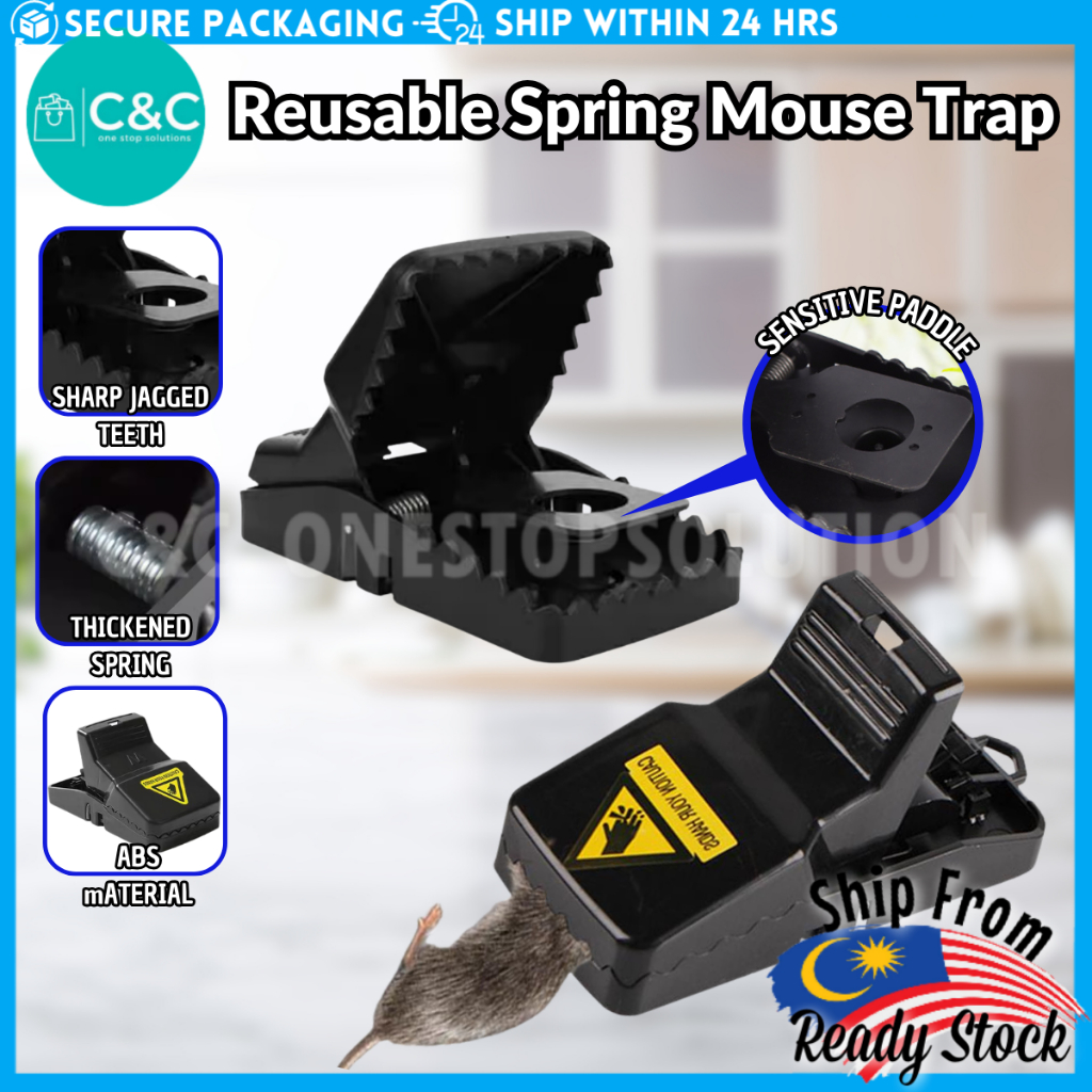C&C Reusable Plastic Mouse Trap Pest Control Rat Mice Catching Traps ...
