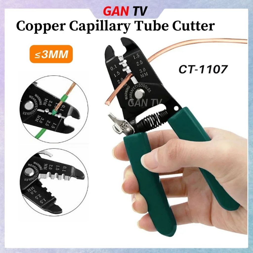 Heavy Duty Capillary Tube Cutter CT-1107 3mm Copper Tube Pipe Wire ...