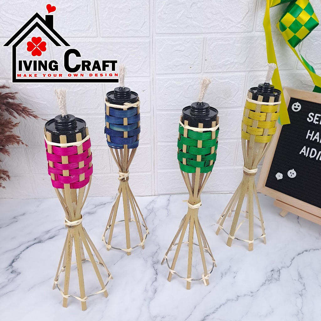 Hari Raya Decoration Pelita Raya Buluh / Lampu Pelita Random Stand ( 30 ...