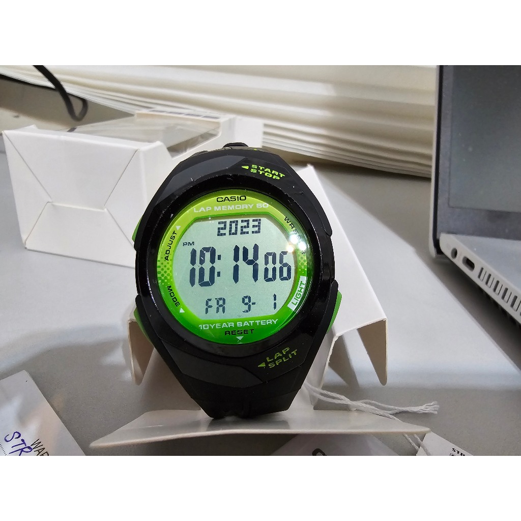 CASIO STR-300J-1AJH Module 2576 Phys series Digital Watch Full Set ...
