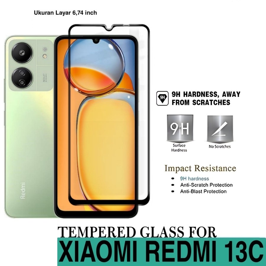 Redmi 13C Full Clear Tempered Glass Screen Protector | Shopee Malaysia