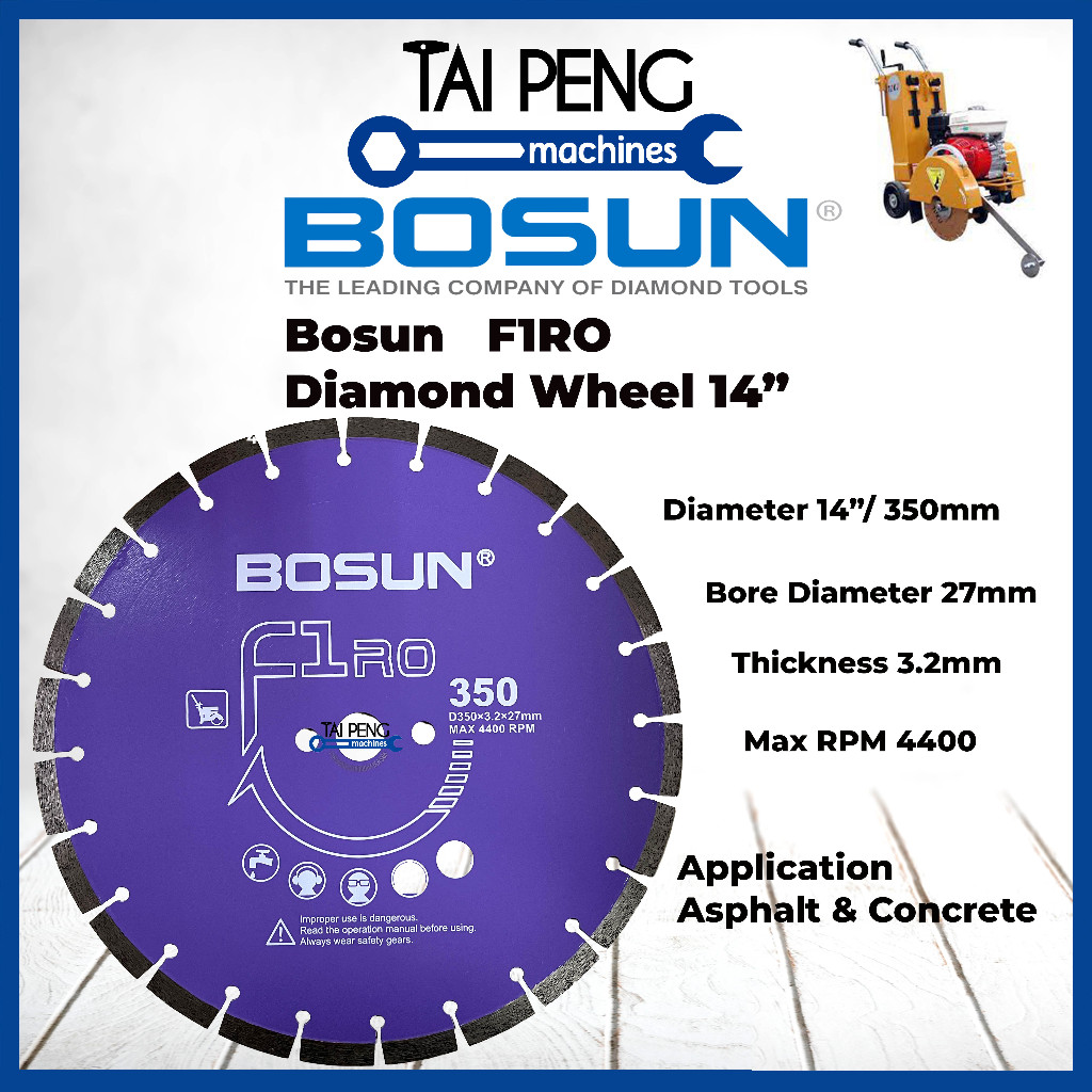 🔥promo🔥 Bosun F1RO 14" Diamond Road cutter blade | Shopee Malaysia