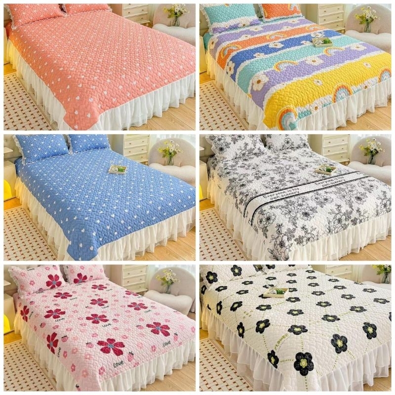 CADAR ROPOL VIRAL PACHWORK 3IN1 QUEEN KING | Shopee Malaysia