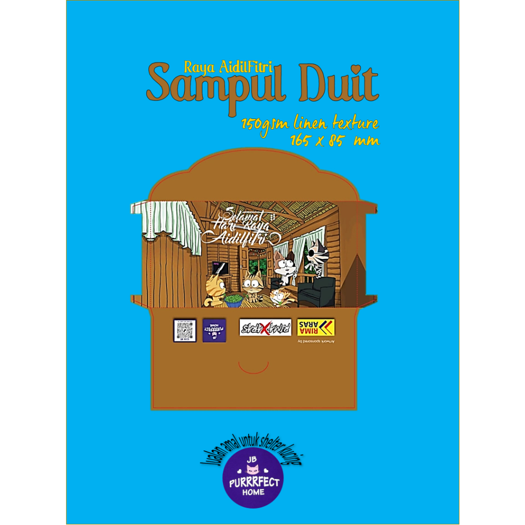 SAMPUL RAYA KUCING 2024 (10 keping) | Shopee Malaysia