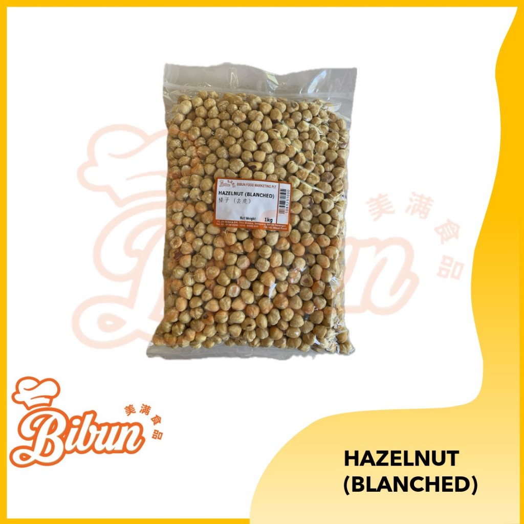 Raw Whole Hazelnut Blanched Skinless / Kacang Hazel Tanpa Kulit TURKEY ...
