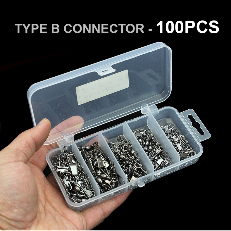 (READY STOCK) 100Pcs Kekili Type-B connector saiz 2# - 10# / Swivel ...