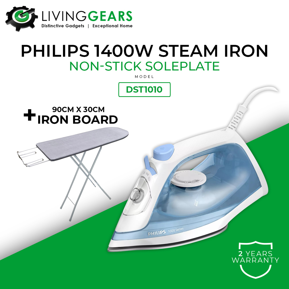 Philips 1400W Non Stick Soleplate Steam Iron / IRON BOARD DST1010 ...