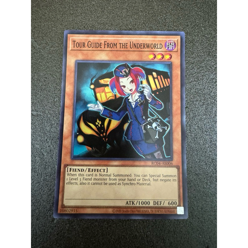 YuGiOh 游戏王 Tour Guide From the Underworld RC04-JP006 RC04-AE006 QC SR/SCR/UTR/CR | Shopee Malaysia