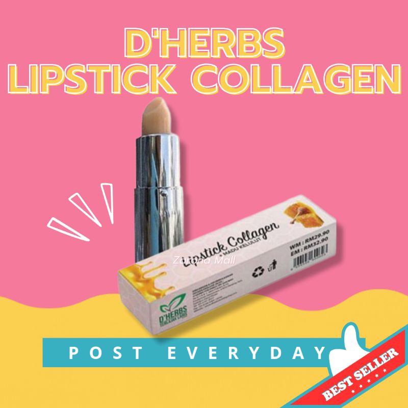 DHERBS LIPSTICK COLLAGEN | Shopee Malaysia