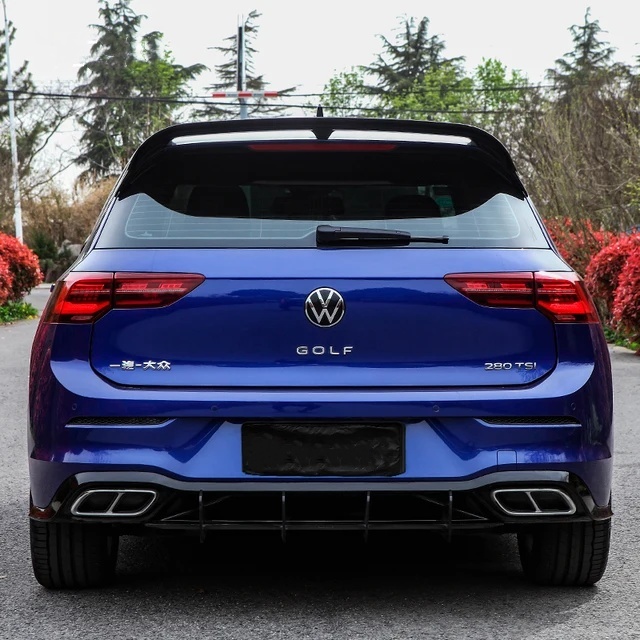 VW Golf MK8 R-Line GTi Rear Diffuser Splitter Gloss Black G781 | Shopee ...