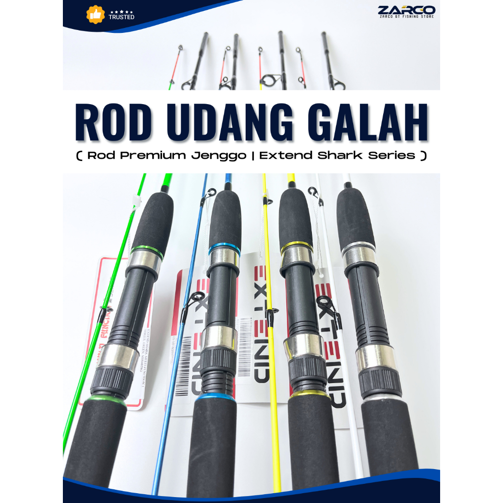 ROD UDANG GALAH | Extend Shark Series 2 Pieces Sensitive Contra Tip ...
