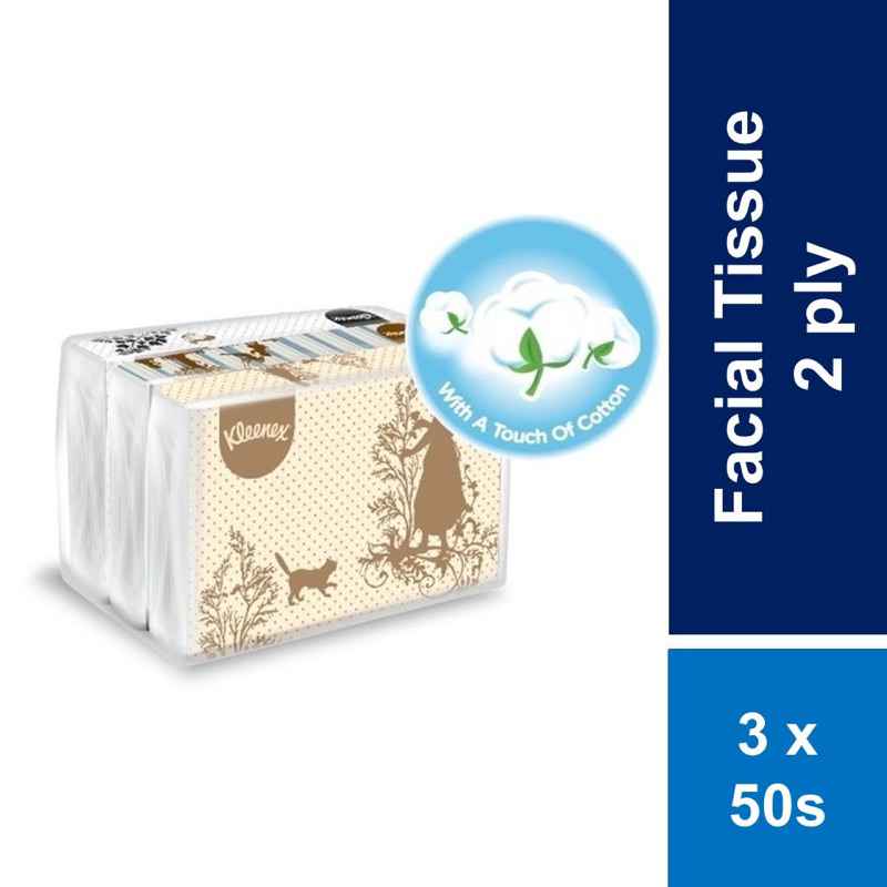 Kleenex Facial Tissue Soft Pack Limited Edition-Vintage Design-2 PLY ...