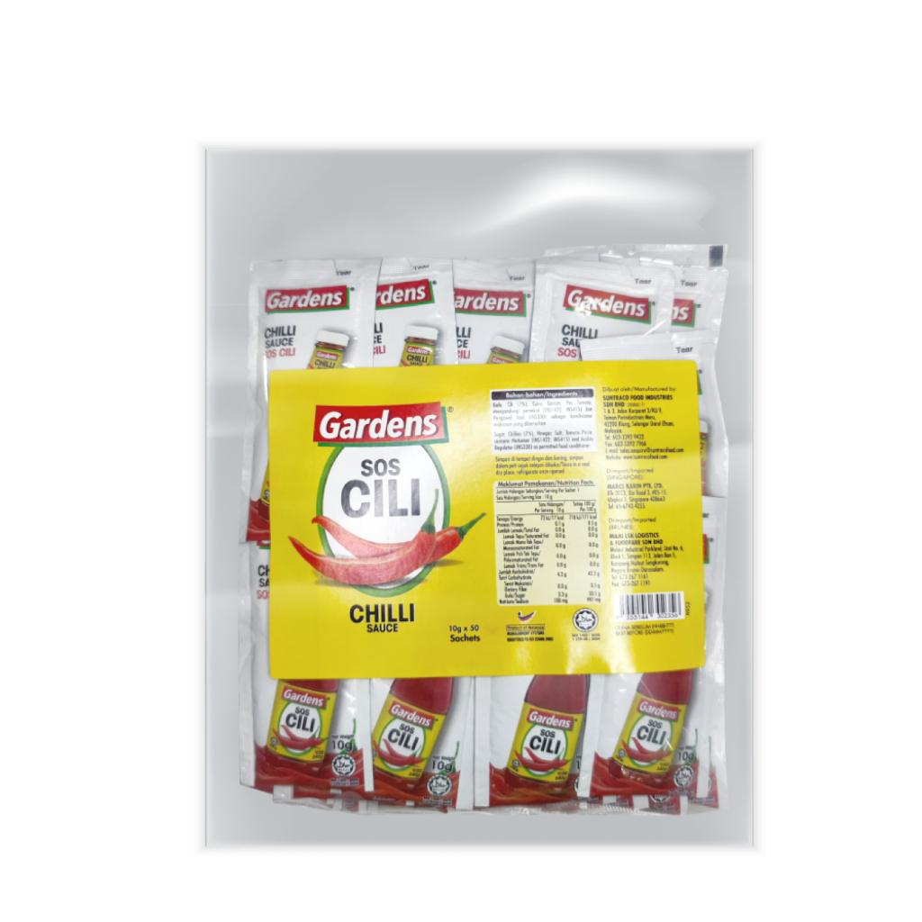 Gardens Chilli Sauce (9g x 50 Sachets) | Shopee Malaysia