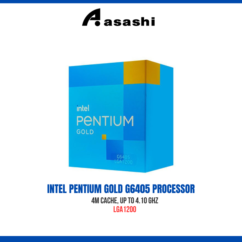 Intel Pentium Gold G6405 Processor (4M Cache, 2C4T, up to 4.10 GHz ...
