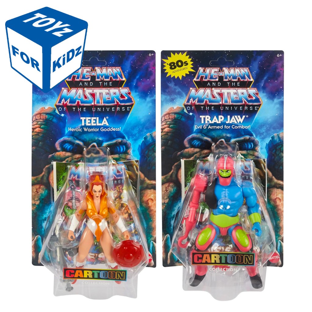 Masters of the Universe: Origins Cartoon Set Teela & Trap Jaw | Shopee ...