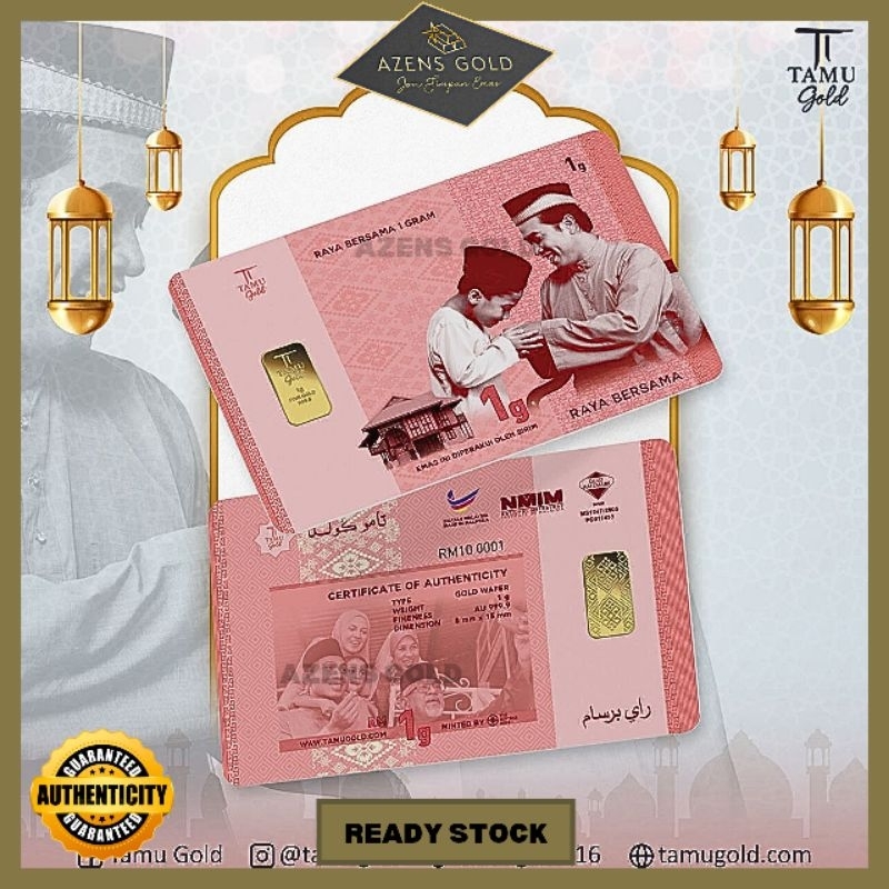 Tamu Gold - Raya Bersama 1g Gold Bar [Au999.9] [PG] [TG] -Raya ...