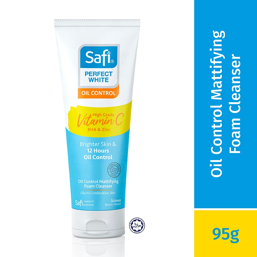 SAFI Perfect White Oil Control Mattifying Foam Cleanser 95g | High ...