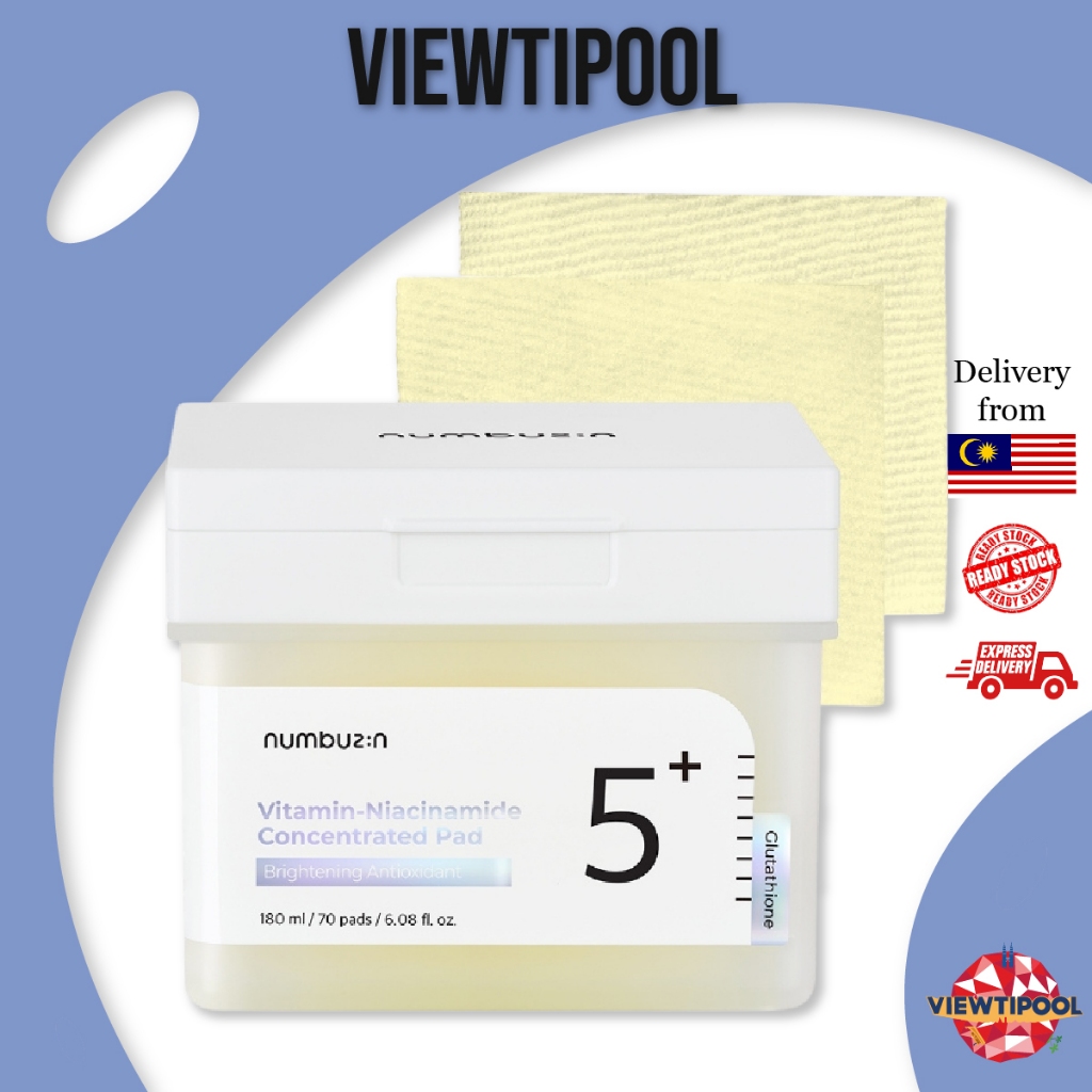 NUMBUZIN No.5 Vitamin-Niacinamide Concentrated Pad 180ml (70Pads) | Shopee Malaysia