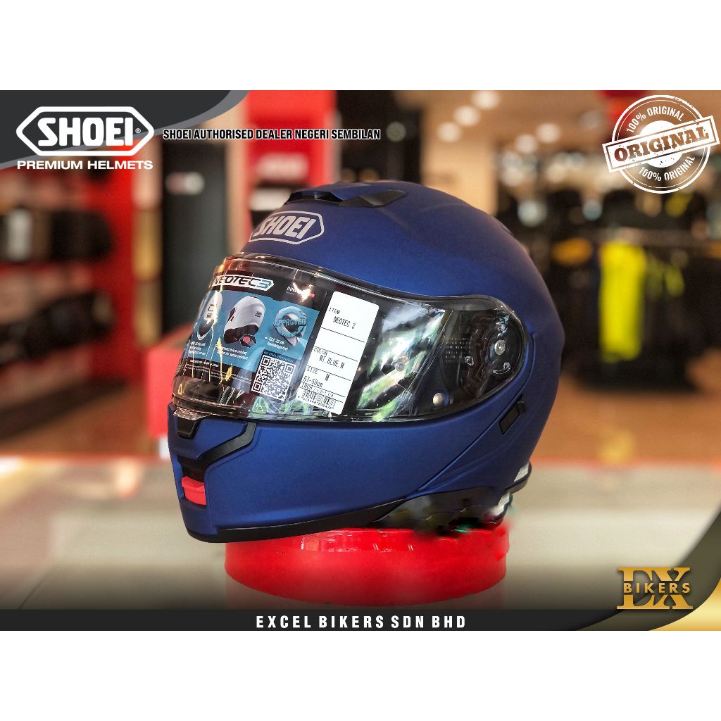SHOEI HELMET NEOTEC 3 MT.BLUE /NEOTEC /NEO TEC III /MODULAR HELMET ...