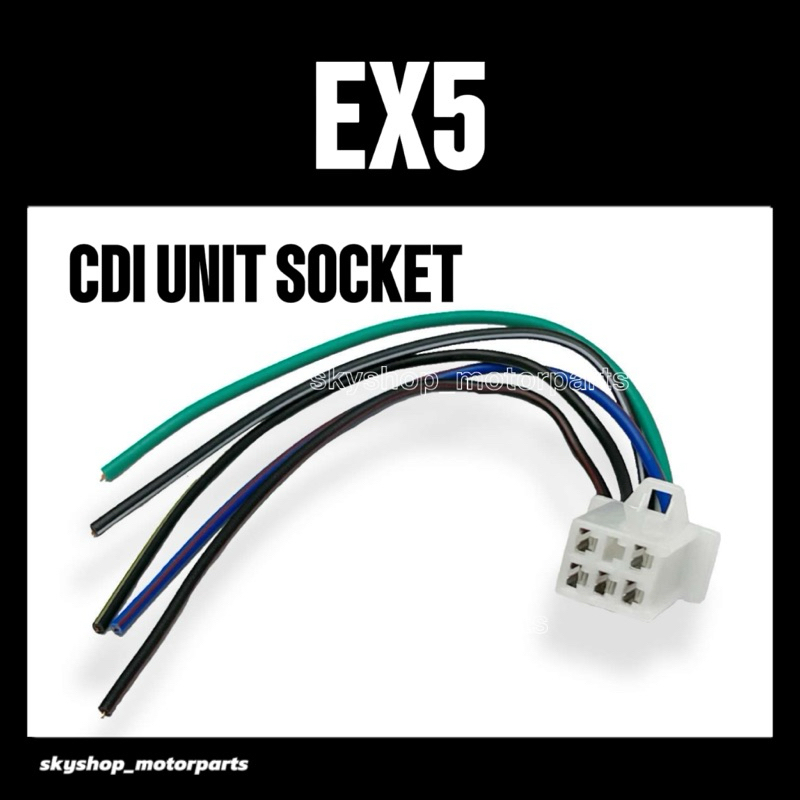 EX5 CDI UNIT SOCKET // (STANDARD) C.D.I UNIT SOCKET WIRE WIRING HONDA ...