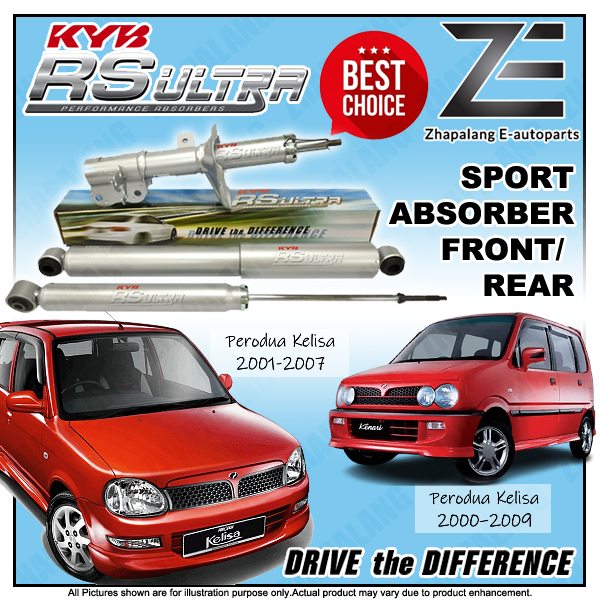 Kayaba RS Ultra Perodua Kelisa '01-07 Kenari '00-09 Absorber Front and ...