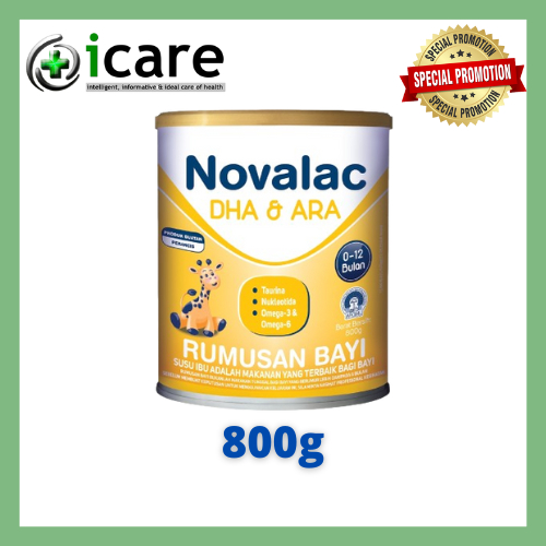 NOVALAC DHA & ARA 800G ( EXP DATE : 01/2026 ) | Shopee Malaysia