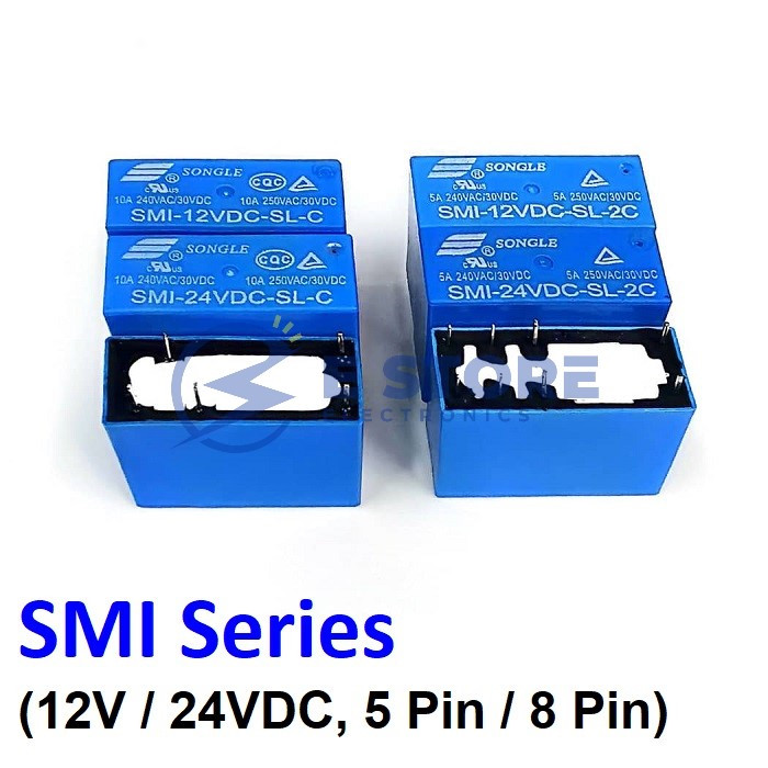 SONGLE SMI Series 5 Pin / 8 Pin Relay - 12V / 24VDC | Shopee Malaysia