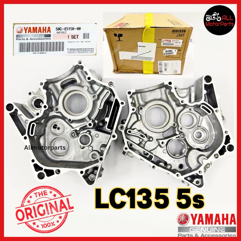 [100% ORI] LC135 V2-V8 5 SPEED 5S LC [ 50C ] CRANKCASE CRANK CASE ASSY ENGINE COVER TUDUNG ...