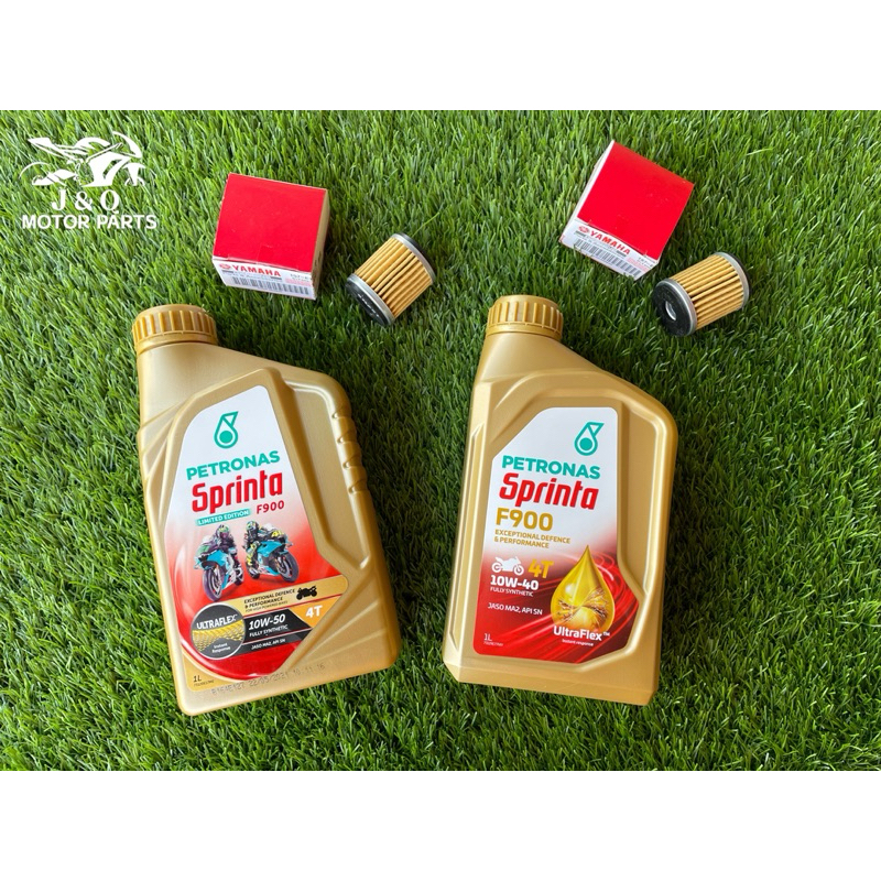 PETRONAS SPRINTA ENGINE OIL F900 4T 10W40 / 10W50 FULLY SYNTHETIC 100% ...