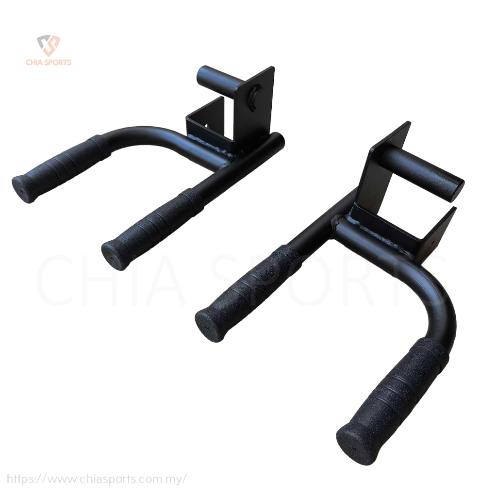 Dual Grip Dip Bar Attachment 2x2" 3x3" Power Rack Multi Grip ...