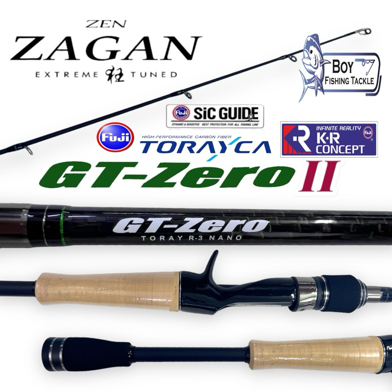 23 ZEN GT ZERO 2 GENERATION 2 FACTORY CUSTOM SPINNING BAITCASTING ROD ...