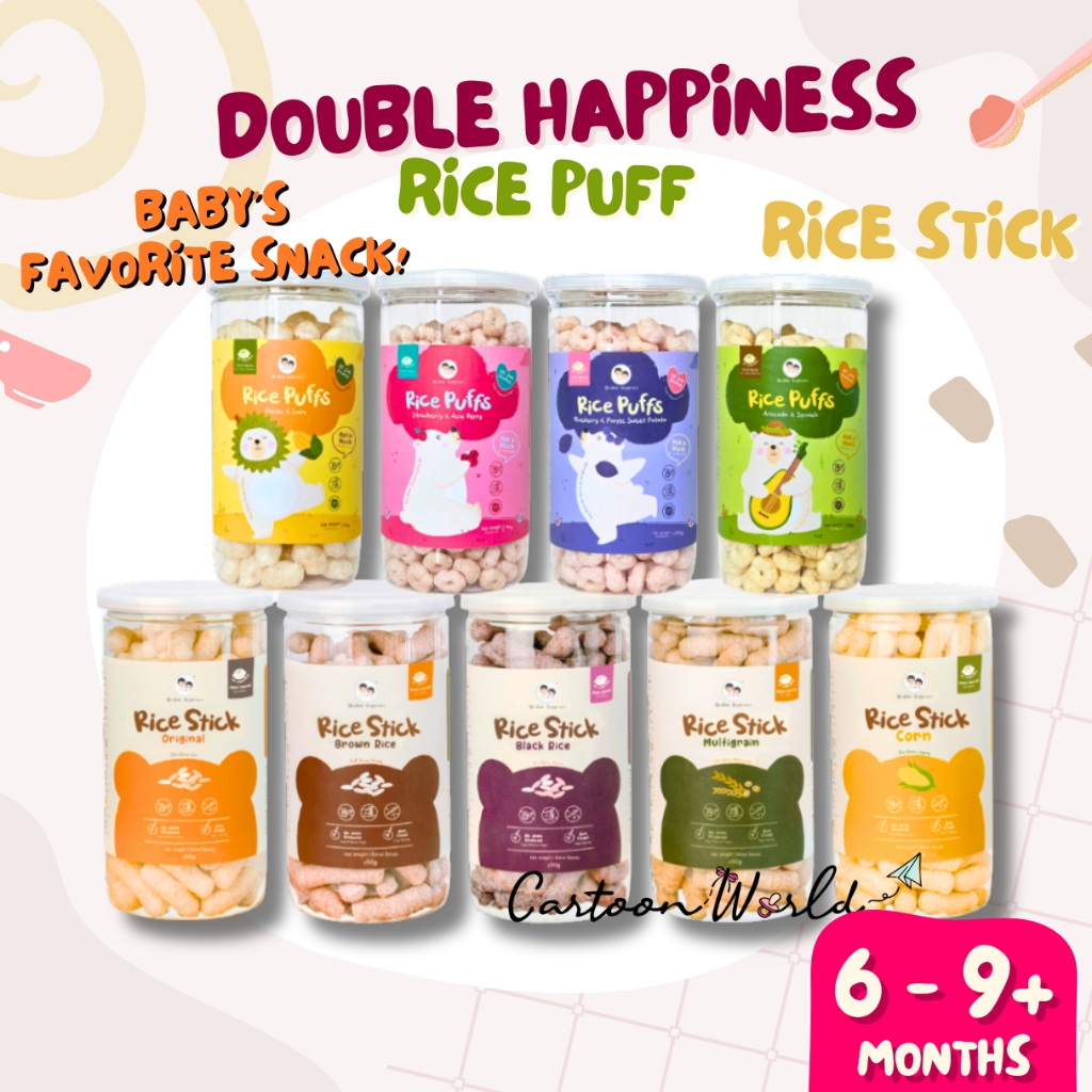 Baby Snack Double Happiness Rice Puff & Rice Stick | Shopee Malaysia