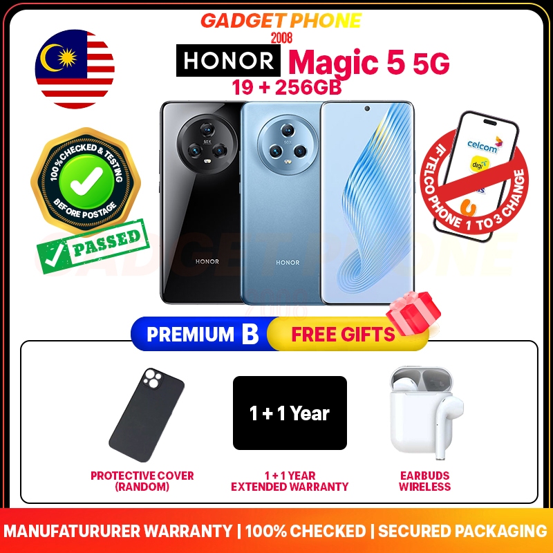 HONOR Magic 5 (19 + 256GB) Smartphone | Original New Set | 1 Year HONOR ...