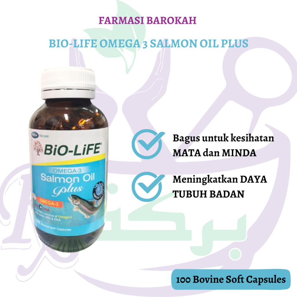 Bio Life Omega 3 Salmon Oil Plus 100's | Shopee Malaysia