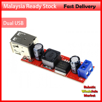Dual USB Output 9V 12V 24V 36V Car Charger Switch LM2596S 5V DC-DC ...